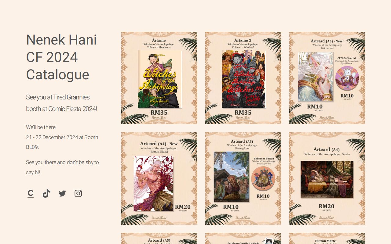 Nenek Hani Catalogue